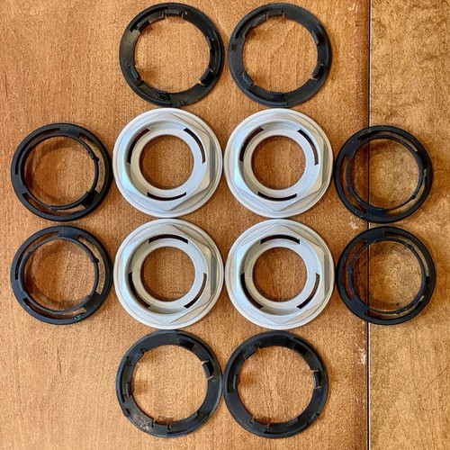 Set of 4 BBS Hex Nuts for RZ RG Wheels, Mazda Miata, RX7, BMW Infiniti ...