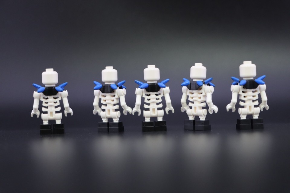 LEGO® Krazi Skeleton Minifig X5 Huge Army Lot Ninjago Skulkin Genuine ...