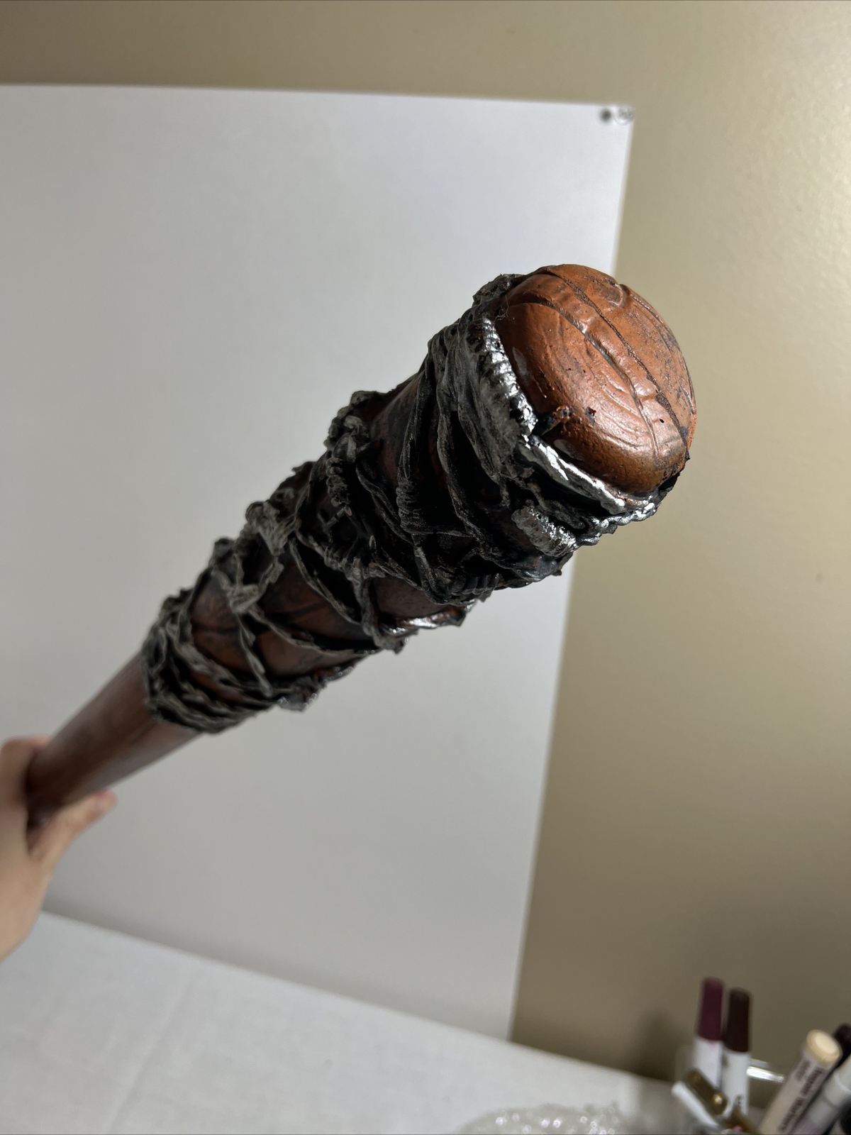 Walking Dead Lucille Barbed Wire COSPLAY Realistic Baseball Bat Full ...