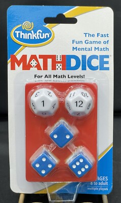 Thinkfun Math Dice 2003 Toy Fast Fun Game of Mental Math New Age 8+ NIP ...