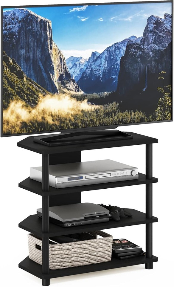 Audio Component Shelves Tower Media Stereo TV Stand Equipment Rack ...