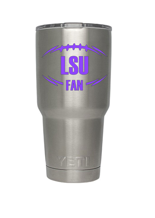 LSU Fan Decal for Yeti, Car, Truck, Tumbler, Water Bottle | eBay