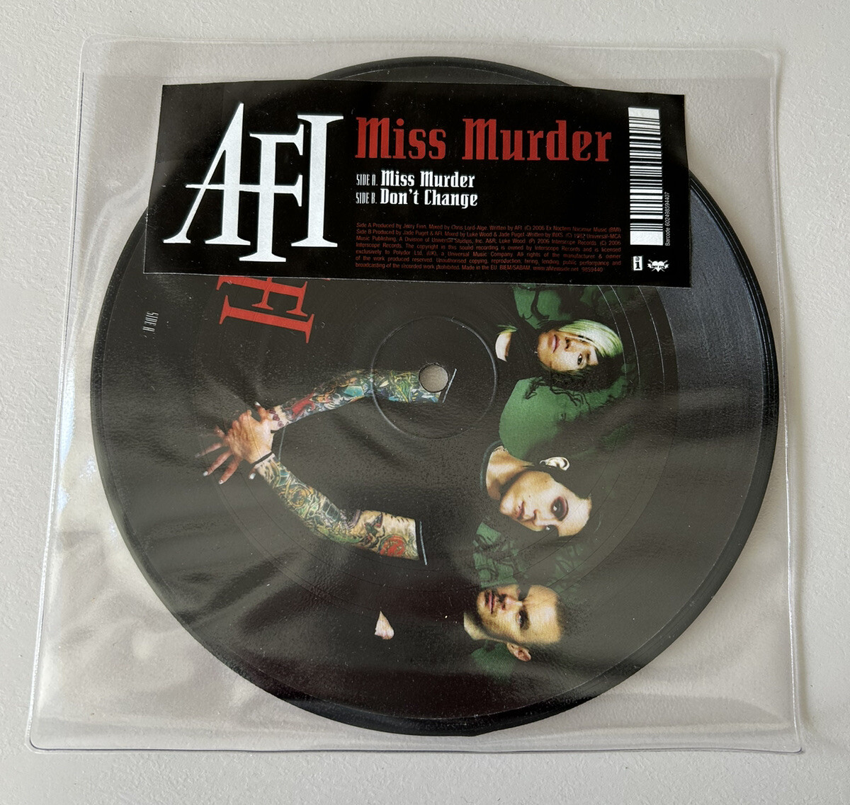 Afi Images Miss Murder AFI Miss Murder Picture Disc Signed For Sale In