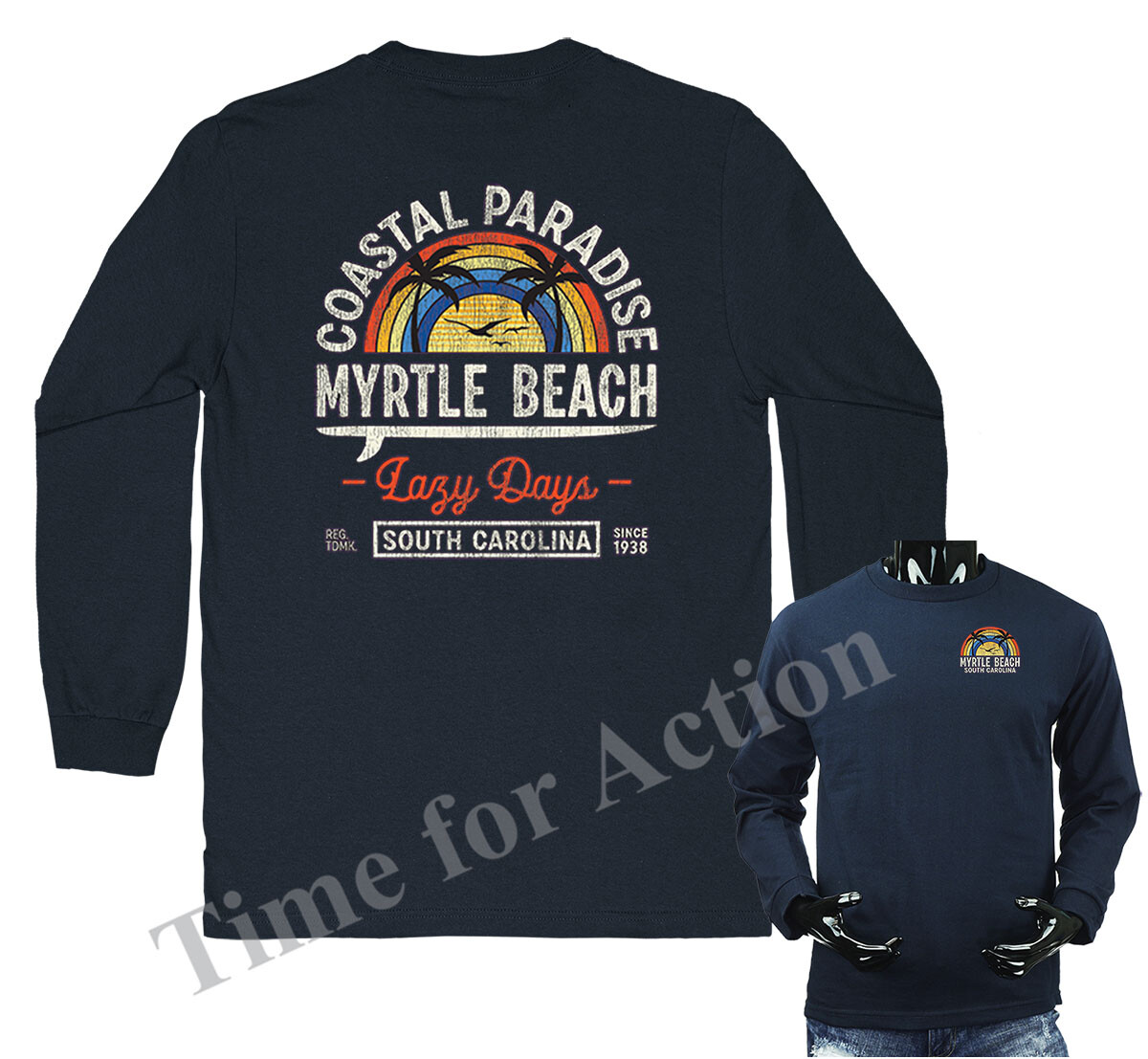 Myrtle Beach Long Sleeve T Shirts Official Coastal Carolina
