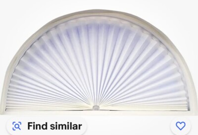 Redi Shade No Tools Original Arch Light Filtering Pleated Fabric Shade ...