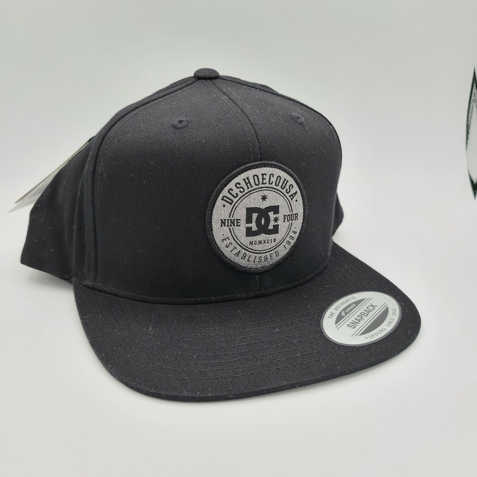 DC Shoes Hat Classic Logo Baseball Cap Snapback Black Men Skate Patch ...