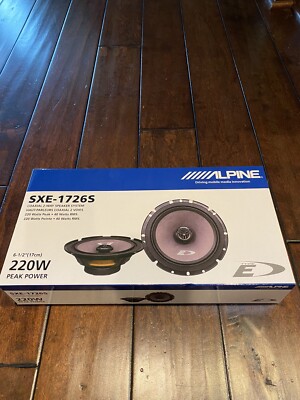NEW Alpine SXE-1726S 6.5 Inch 6 1/2" 2-way Car Audio Coaxial Speakers ...
