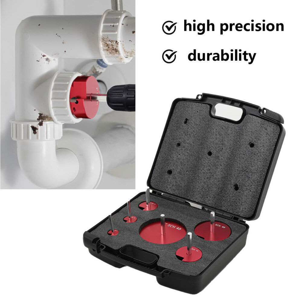 6PC For Reed Tool Clean Ream Extreme Plastic Pipe Fitting Reamer Kit ...