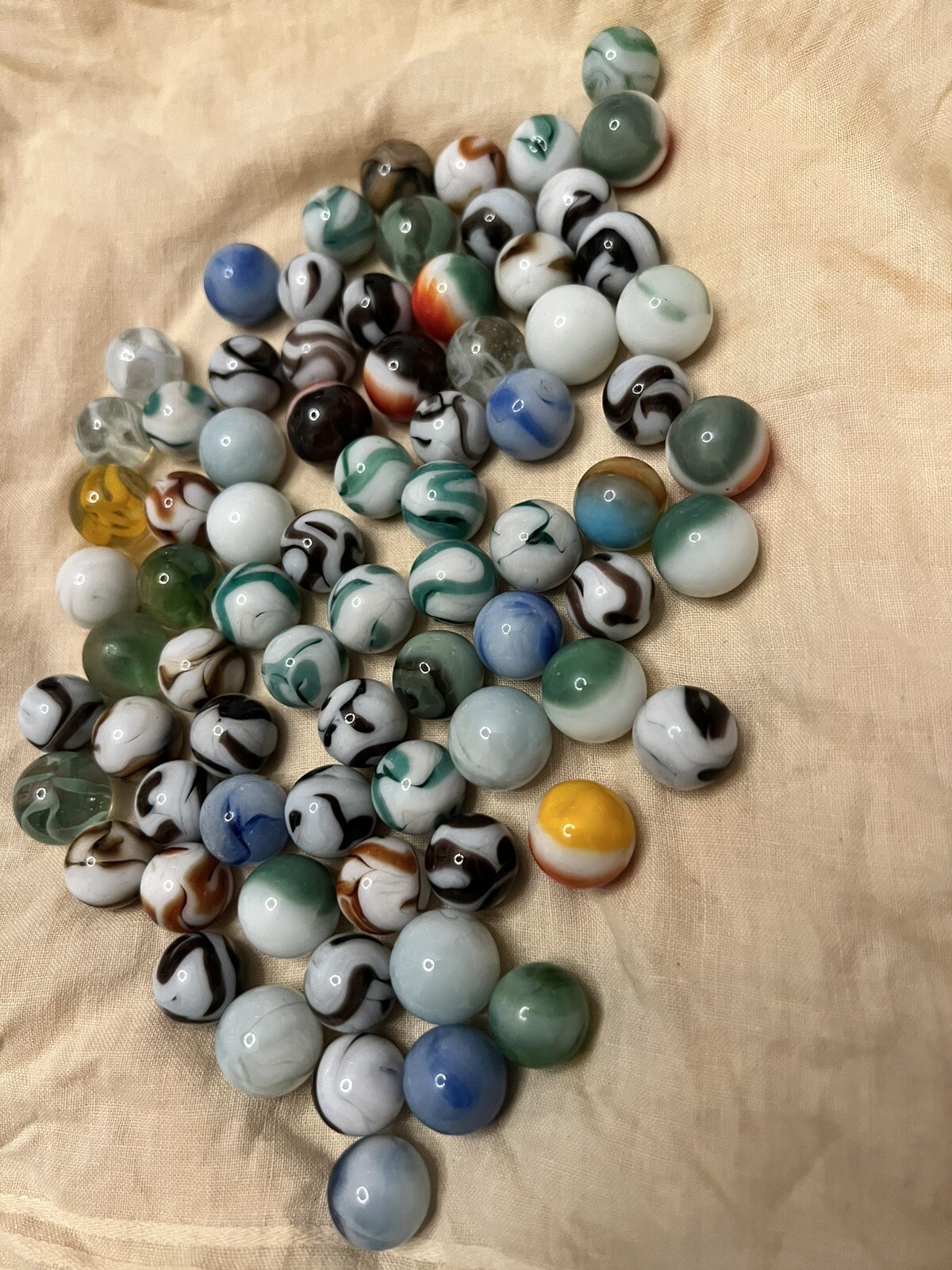 Marbles Vintage Estate Find Collectable Glass Lot Of OVER 70 With ...
