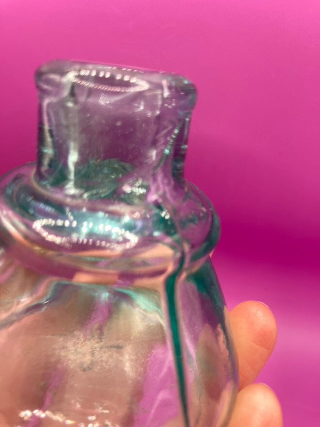 4 Antique & Vintage Glass Ink Well Bottles Unique Carter's Higgins Etc ...