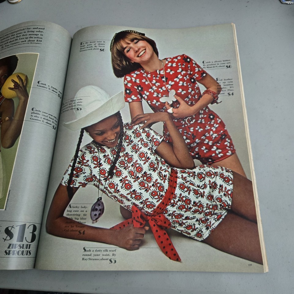 Seventeen Magazine June 1970 Special Issue Summer Vtg Teen Fashion ...