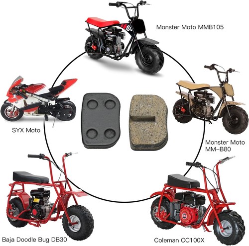 Mini Bike Brake Pads Disc Brake Pads for 79cc 97cc 100cc Coleman CT100U ...