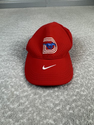 Mustangs D Logo Hat Cap Strap Back Mens One Size Red Nike Dri Fit ...