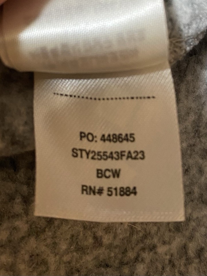 PATAGONIA Better Sweater L Large Womens Gray Full Zip Fleece Company ...