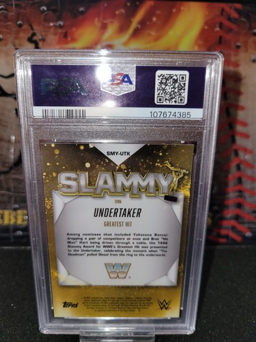 2025 Topps Chrome WWE Slammy #SMY-UTK Undertaker GOLD 14/50 REFRACTOR ...