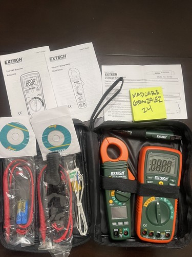 EXTECH Electrical Kit. multi meter, clamp meter, voltage detector ...