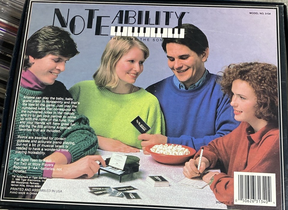 NOTEABILITY 1990'S THE NAME THE SONG GAME by TIGER GAMES TEEN/ADULT ...