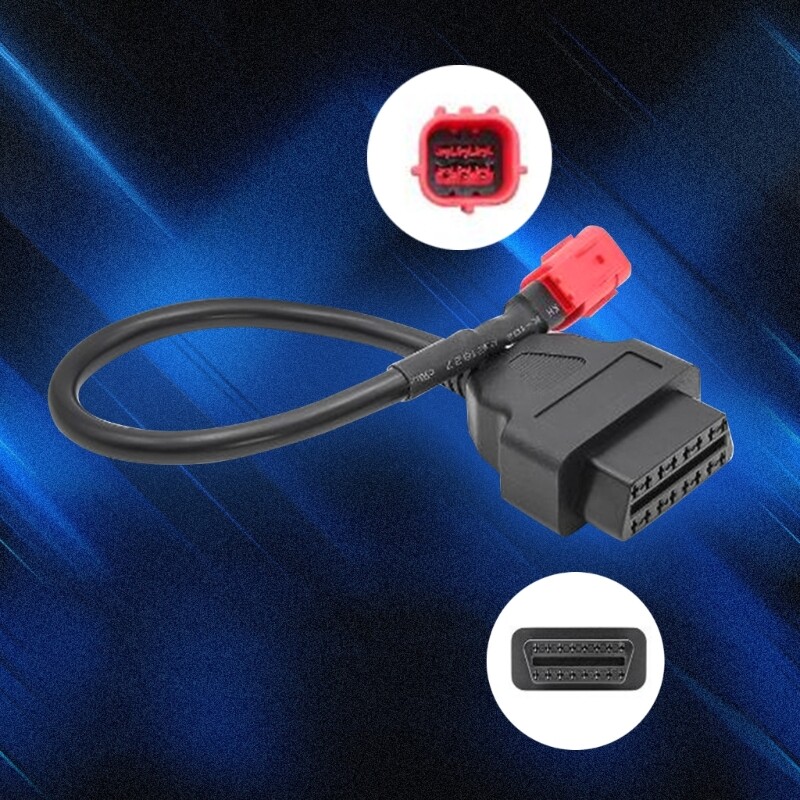 Adapter Cable 16 Pin to 6 Pin Diagnostic Scanner Connector OBD2 for ...