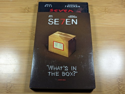 David Fincher SE7EN Iconic Moments DVD Morgan Freeman SEVEN Brad Pitt w ...