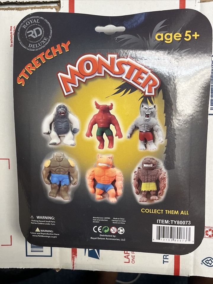 STRETCHY MONSTER Orange Beast 5.5" figure NEW RD Royal Deluxe Stretch ...