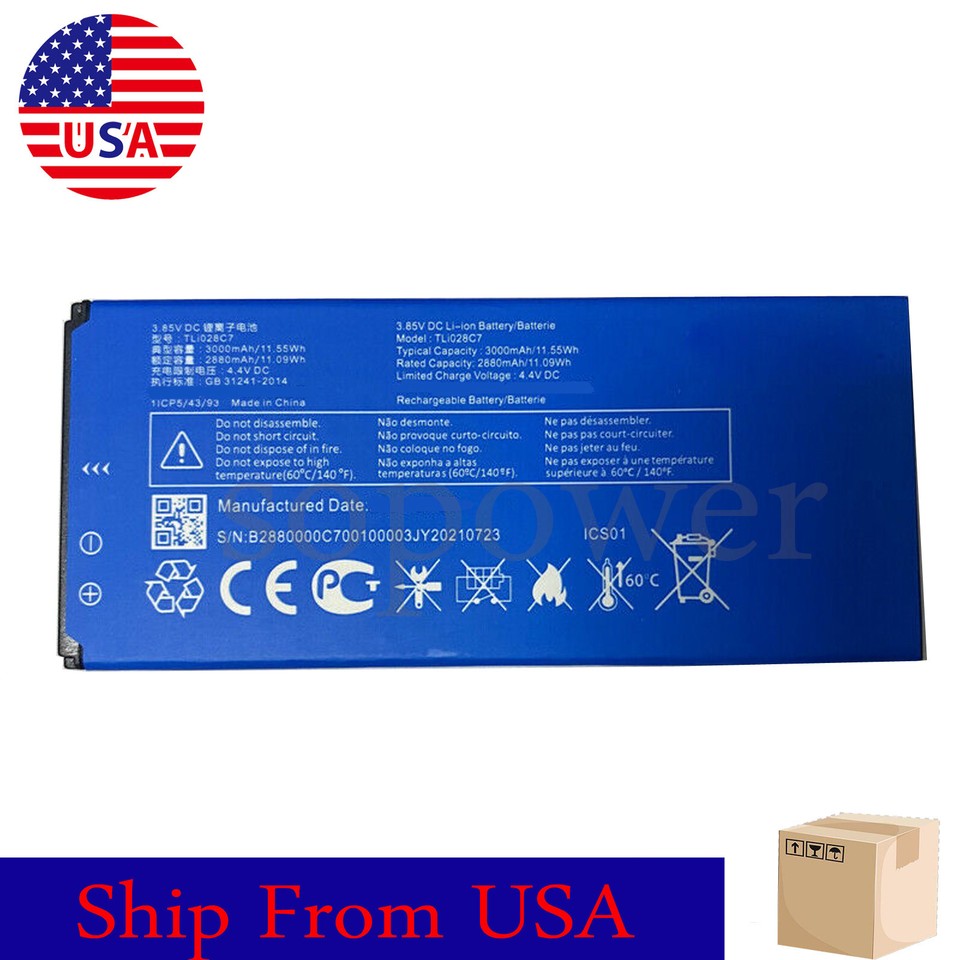 Battery TLi028C7 For Alcatel TCL A3 A509DL 5002X 5002S 5002R 5002C ...