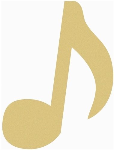 Wooden Music Note Shape, Unfinished Shape, Wood Cutout, Wooden ...