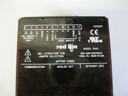 Red Lion PAX PAXI0000 Digital Input Panel Meter Dual Counter Rate Slave ...
