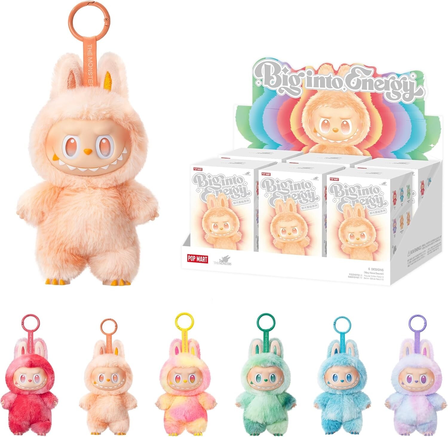 LABUBU THE MONSTERS Big into Energy Series-Plush Pendant Suprise Box-US ...