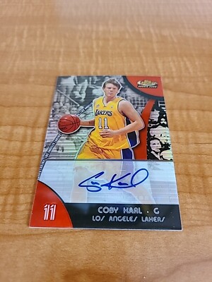 2007-08 Topps Finest Refractor Auto Coby Karl #74 Rookie Autograph RC ...