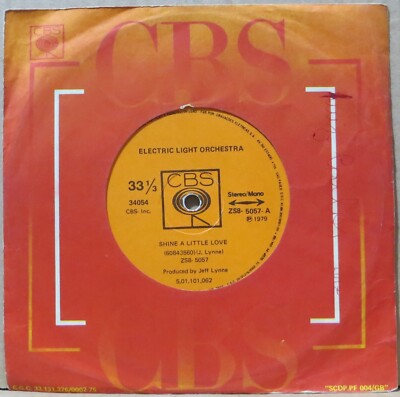 ELECTRIC LIGHT ORCHESTRA ELO 1979 “SHINE A LITTLE LOVE/JUNGLE” 7” NM 45 ...