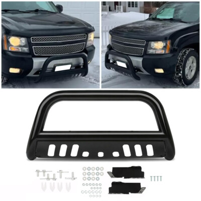 Bull Bar Push Bumper Grille Guard for 2007-2018 Chevy Silverado Sierra ...