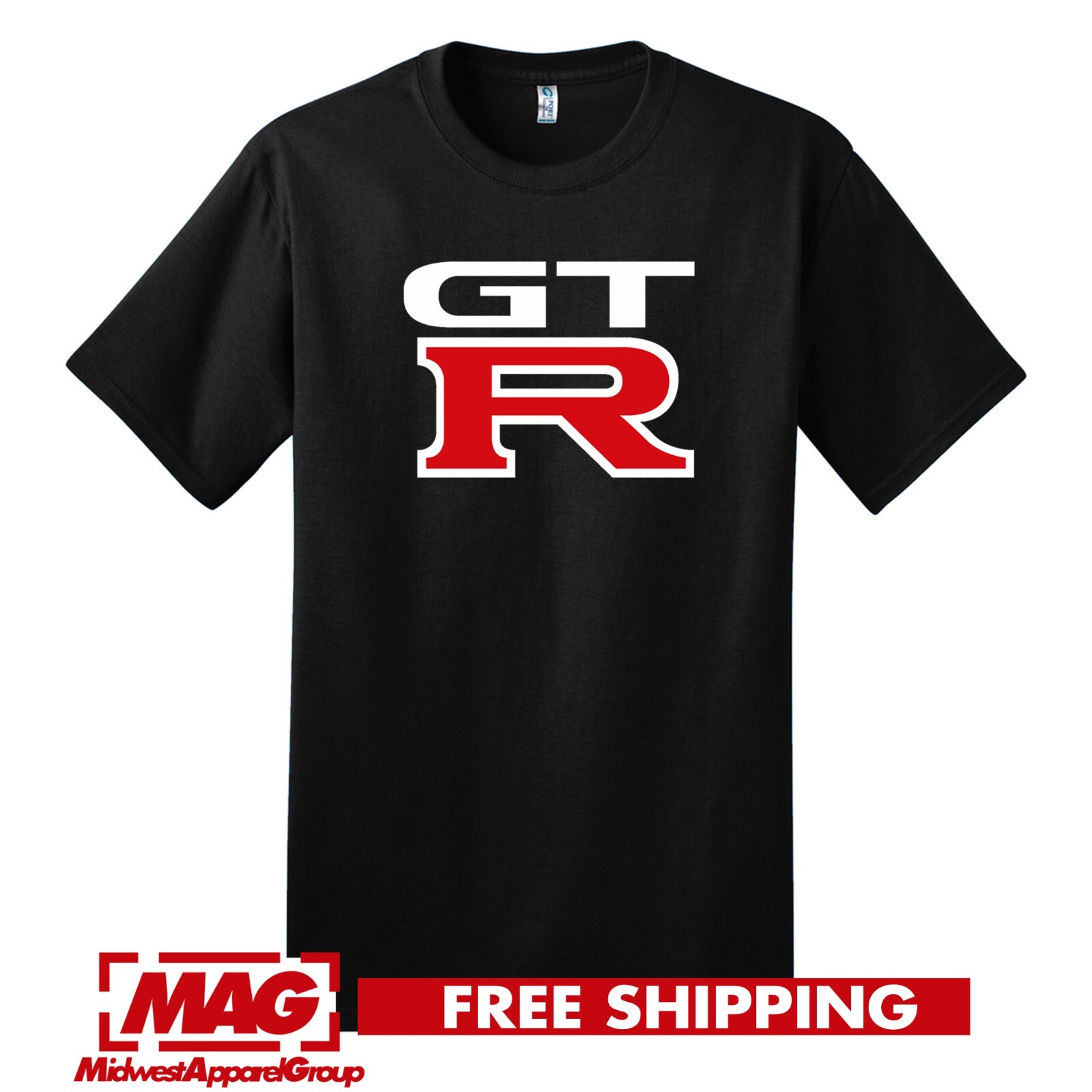GT-R T-SHIRT Nissan Auto Motor Car Black Logo High Performance GTR ...