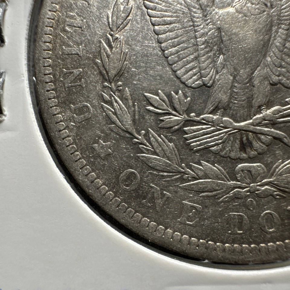 1883-O USA Morgan Dollar VAM 22A Partial E Rev HOT 50. Reeded Edge ...