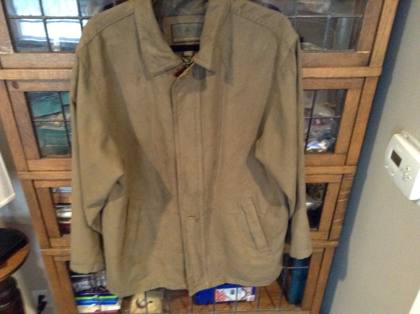 RAINFOREST Brown Polyester Blend Button/Zip Overcoat Jacket SZ M - Cool ...