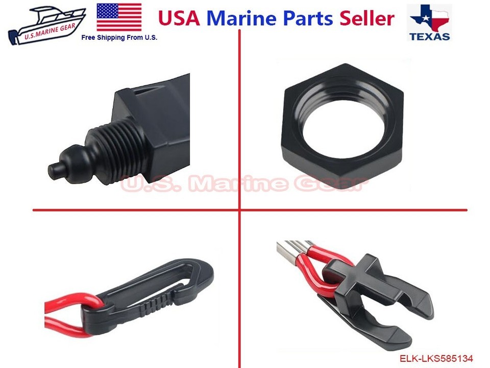 Johnson Evinrude OMC BRP Outboard Kill Stop Switch Safety Tether ...