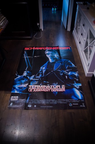 TERMINATOR 2 James Cameron French Grande Vintage Movie Poster Original ...