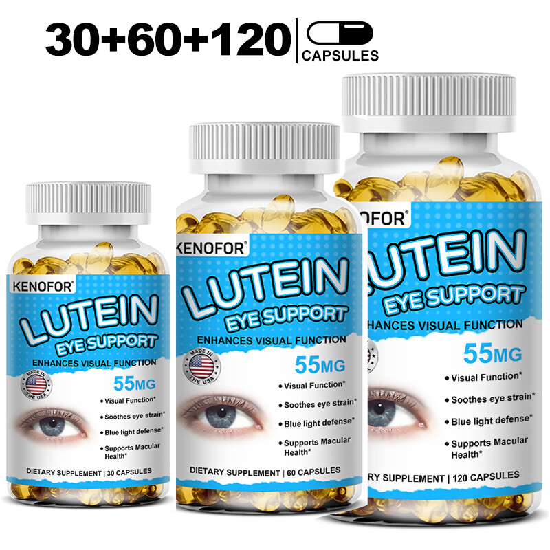 Lutein and Zeaxanthin Capsules 55mg-Premium Eye Protection Supplement ...