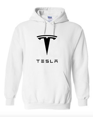 TESLA MOTORS LOGO HOODIE Hooded Sweatshirt Model 3 (Size S - 2XL) FREE ...