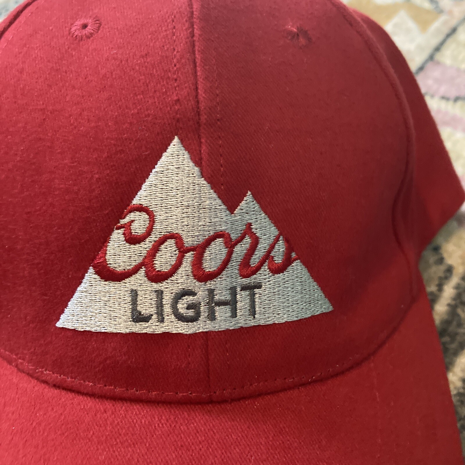 Coors Light Cap Hat Red With Embroidered Logo Acme Clean | eBay