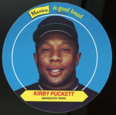 Kirby Puckett 1988 MSA Minnesota Twins Master Bread Disc Regional ...