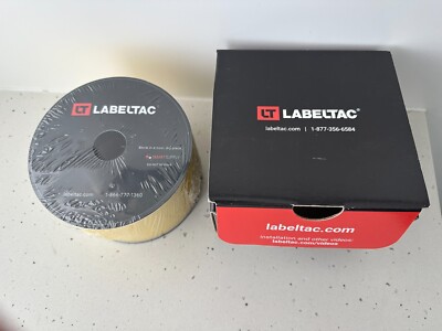 Labeltac LT301 Indoor/Outdoor Vinyl Label Tape 3"x150', Yellow BNIB RRP ...