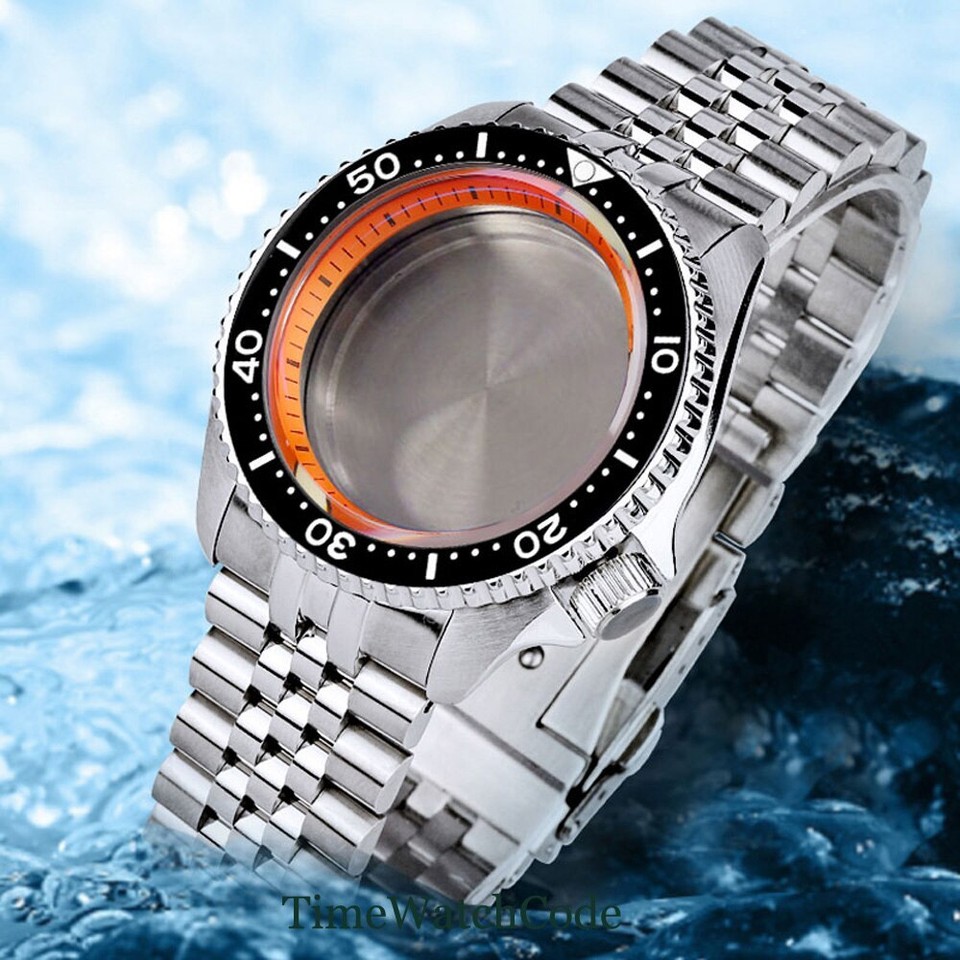 41mm 200m Diver Watch Case Fit NH35 NH36 Ceramic Bezel Sapphire Glass ...