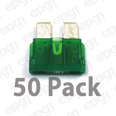 FUSE ATC30 COOPER BUSSMANN 30 AMP ATC BLADE-TYPE FUSE 50 PACK #ATC30 ...