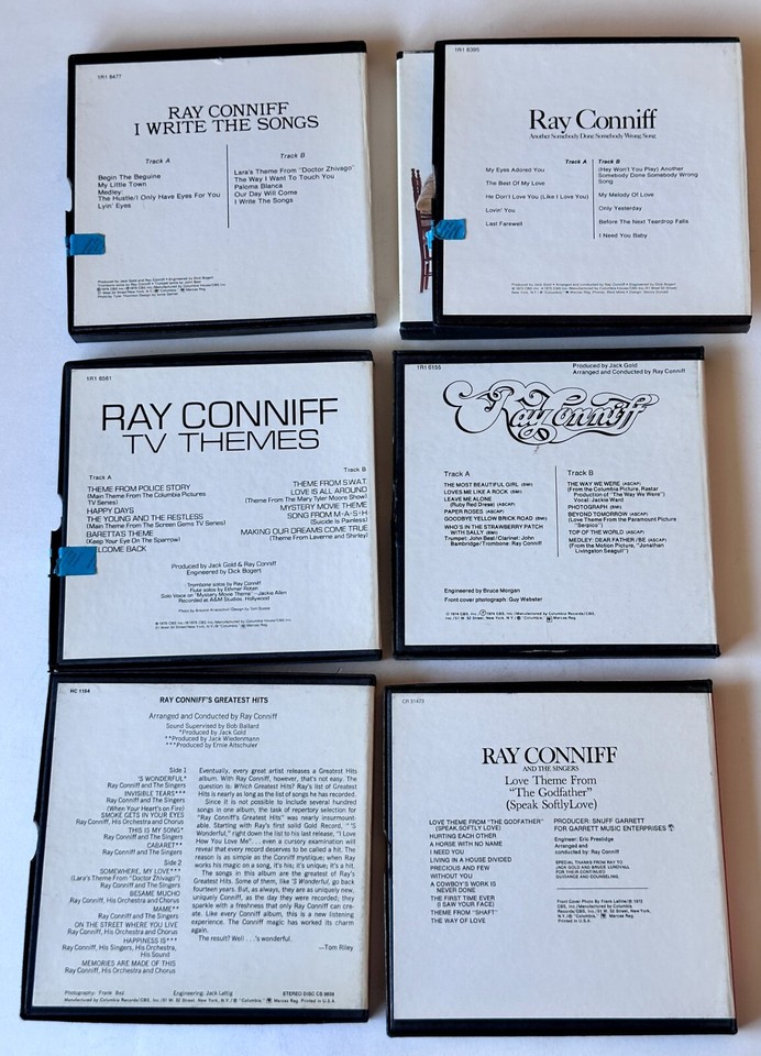 Reel to Reel Lot of 10 Various Ray Coniff 70's 3 3/4 IPS Estate Sale ...