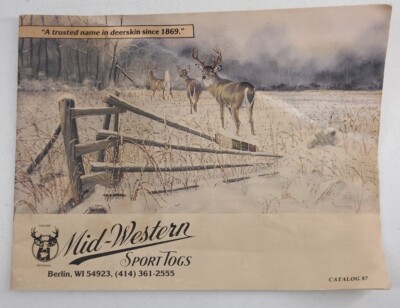 Vintage Mid Western Sport Togs Catalog Genuine Deerskin Berlin ...