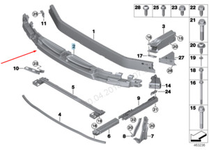 NEW BMW X1 F48 FRONT BUMPER FOAM 51117342437 7342437 2015 OEM | eBay