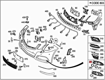 Genuine MERCEDES S212 W212 E-CLASS W212 Estate S212 Grille 2128850053 ...