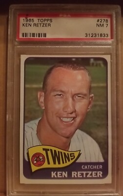 1965 TOPPS SET BREAK #278 KEN RETZER TWINS PSA 7 NM 1833 | eBay