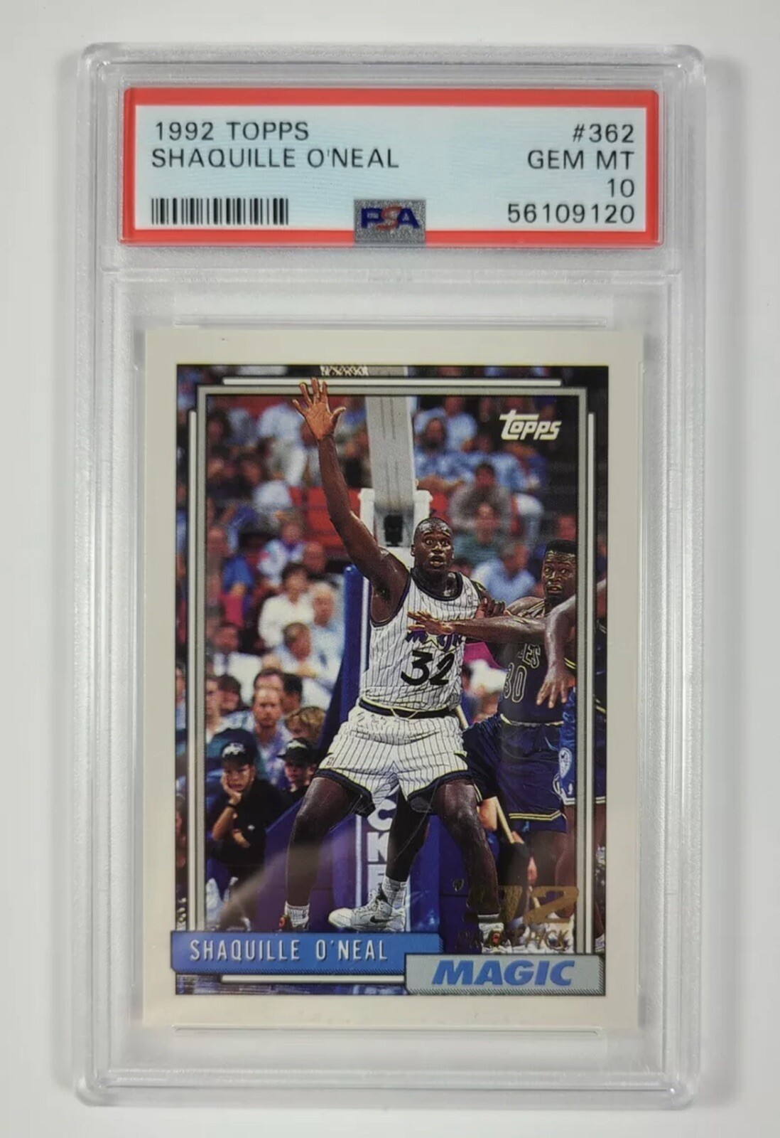 1992 Topps Basketball SHAQ Rookie Card #362 PSA 10 Hall of Fame HOF ...