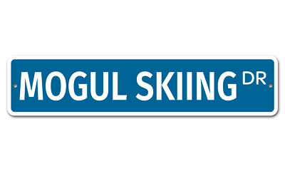 6782 SS Mogul Skiing 4" x 18" Novelty Street Sign Aluminum | eBay